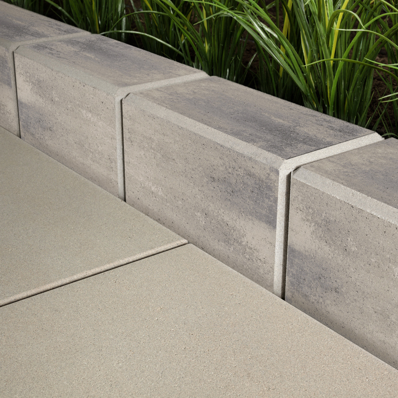 RAFFINATO 180,PILR/CRNR/CURB, SMOOTH, SHALE GREY | Techo-Bloc