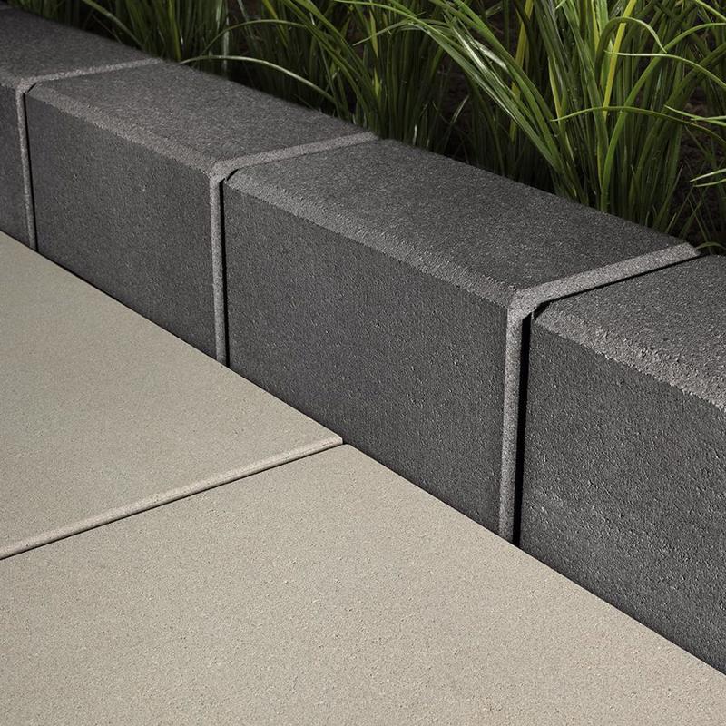 RAFFINATO 180 PILR/CRNR/EDGE SMOOTH ONYX BLACK | Techo-Bloc