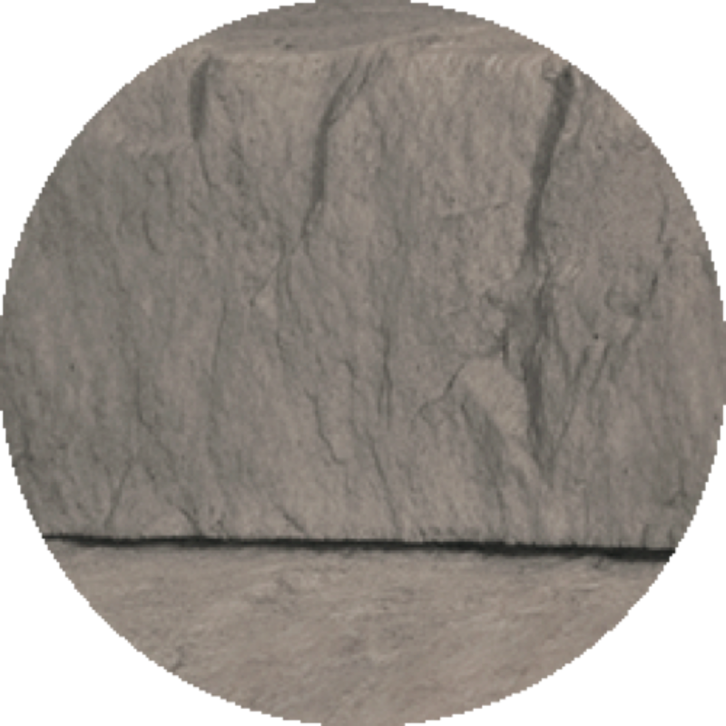 ROCKA 60" STEP (2), ROCK GARDEN BROWN | Techo-Bloc