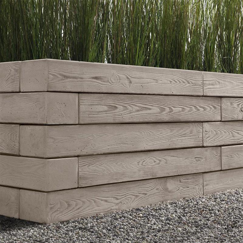 BOREALIS WALL/CURB, DOUBLE SIDE, HAZELNUT BRANDY | Techo-Bloc