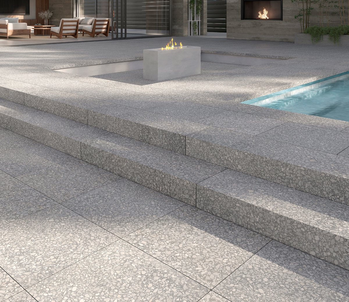 Terrazzo Collection - Pavers, Slabs, Steps, Caps | Techo-Bloc