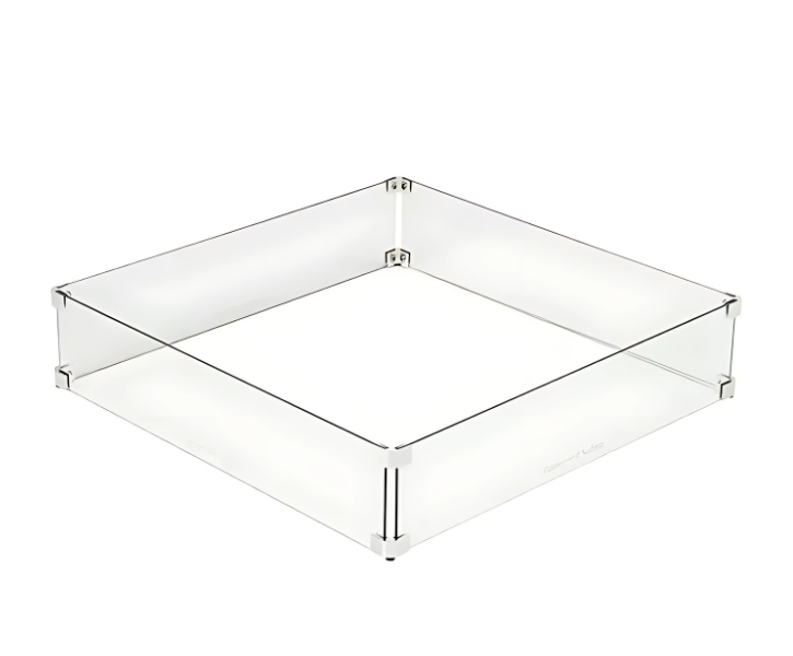 Sculptura Firepit Square Wind Guard | Techo-Bloc