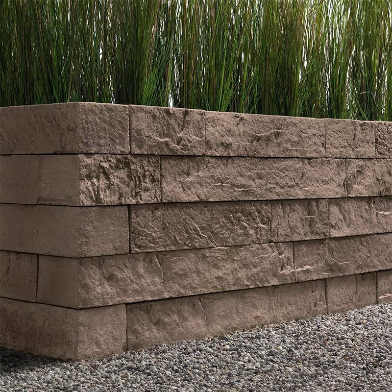 ROCKA WALL/CURB, CHOCOLATE BROWN | Techo-Bloc