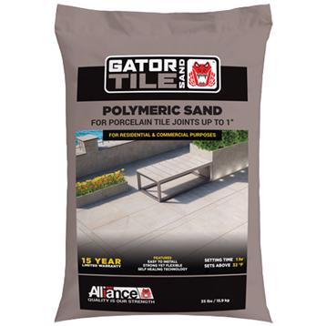 GATOR POLYMERIC TILE, SAND, 35LBS, BLACK DIAMOND | Techo-Bloc