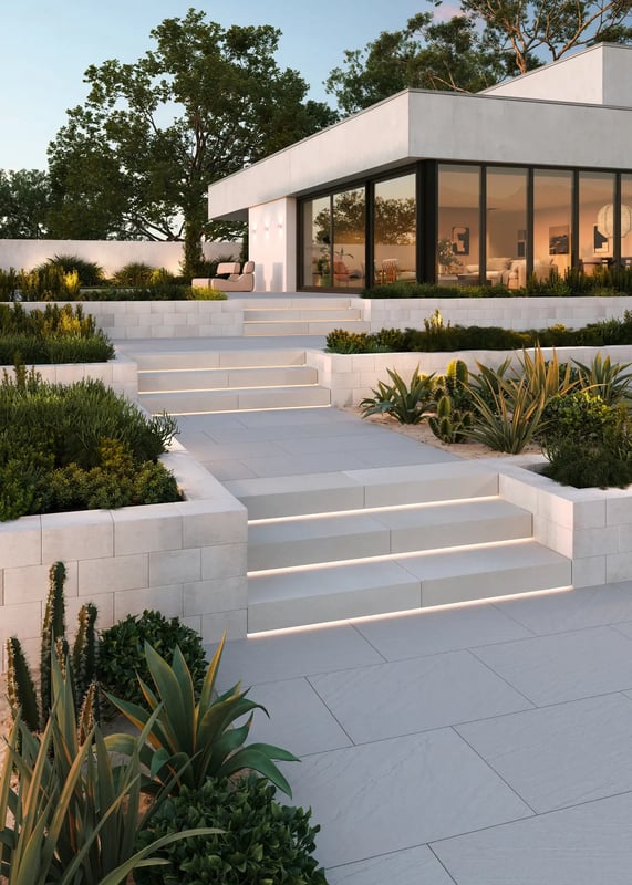 Systema Steps | Modern Outdoor Concrete Steps Ready for Lighting ...
