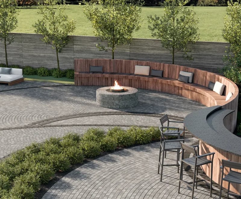 VALENCIA FIRE PIT SHALE GREY | Techo-Bloc