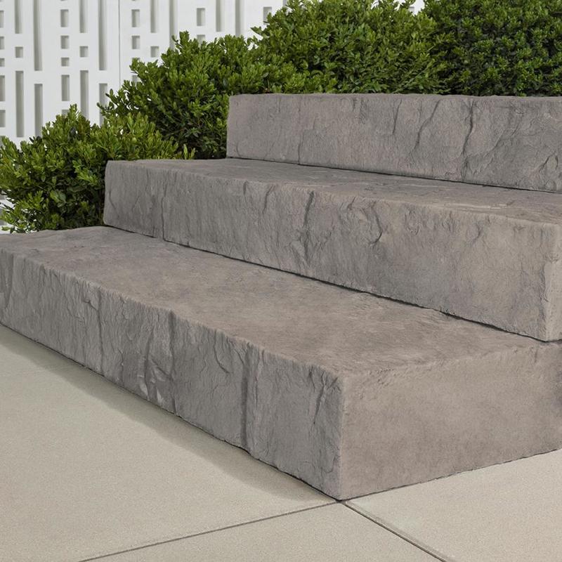 ROCKA 60" STEP (2), ROCK GARDEN BROWN | Techo-Bloc